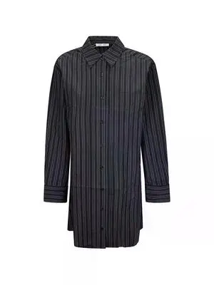 SAMSOE SAMSOE Asymmetric Striped Shirt Dress