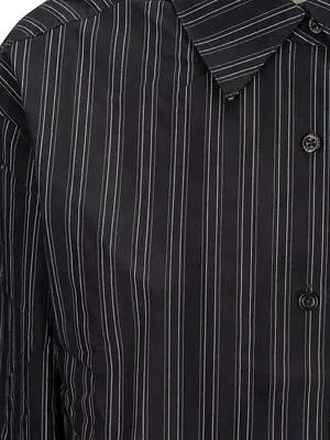 SAMSOE SAMSOE Asymmetric Striped Shirt Dress