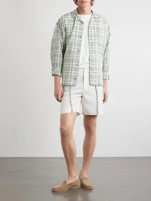 GOD'S TRUE CASHMERE Straight-leg Shorts - White