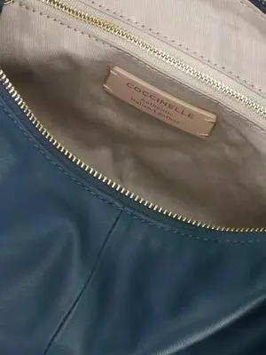 COCCINELLE Furoshiki Knotted Leather Shoulder Bag - Blue