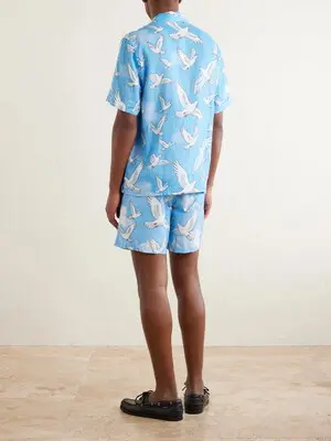 Vilebrequin 3.paradis Chelly Printed Camp-collar Linen Shirt