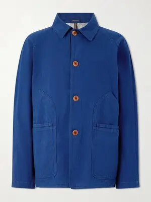 DRAKE'S Cotton And Linen-blend Chore Jacket