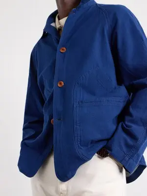 DRAKE'S Cotton And Linen-blend Chore Jacket