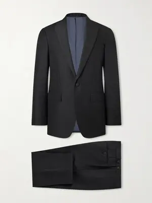 Sid Mashburn Kincaid No. 3 Wool And Mohair-blend Tuxedo Jacket