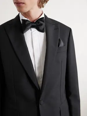 Sid Mashburn Kincaid No. 3 Wool And Mohair-blend Tuxedo Jacket