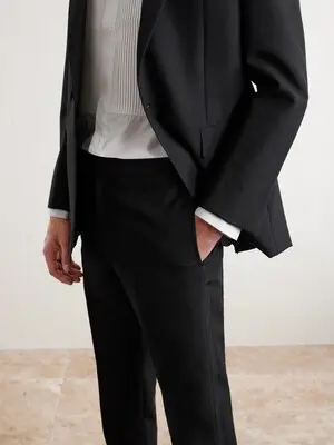 Sid Mashburn Kincaid No. 3 Wool And Mohair-blend Tuxedo Jacket