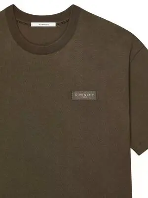 Givenchy Logo-patch T-shirt - Brown