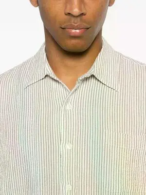 LA PAZ Stripe-print Seersucker Shirt