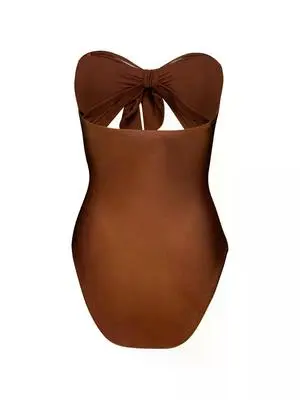 Zimmermann Aster Double-scarf Tie Swimsuit - Brown
