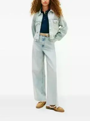 Tommy Hilfiger Logo Embroidered Denim Jacket