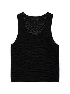 ANINE BING Arie Crochet-knit Tank Top