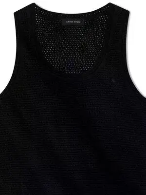 ANINE BING Arie Crochet-knit Tank Top