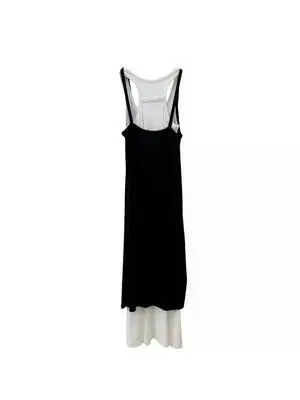 ALAINPAUL Layered Side-slit Midi Dress