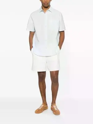 Loewe Short-sleeve Shirt In Cotton Blend - Blue