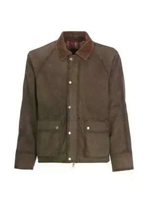 THE JACK LEATHERS Norfolk Suede Jacket With Corduroy Collar