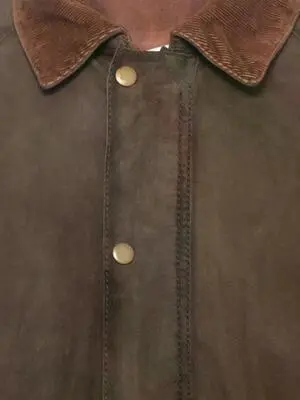 THE JACK LEATHERS Norfolk Suede Jacket With Corduroy Collar