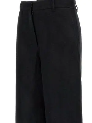 Max Mara Bissi Basketweave Trousers - Black