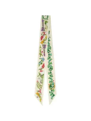 FERRAGAMO Eden Floral-print Silk Scarf