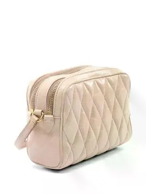 Miu Miu Matelassé Shoulder Bag - Neutrals