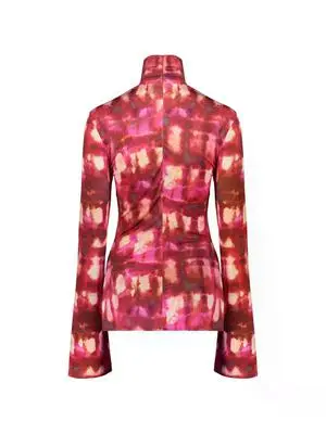 ELLERY Abstract Print Long Sleeve Top
