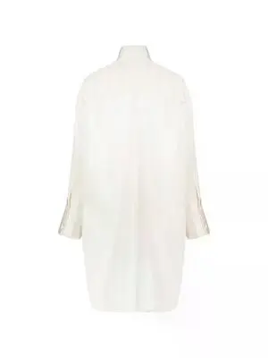 ELLERY Draped Flounce High-collar Dress