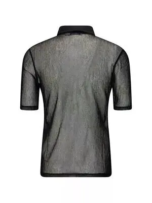 Paloma Wool Sheer Mesh Polo Shirt