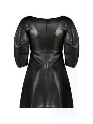 ELLERY Puff Sleeve Flared Mini Dress