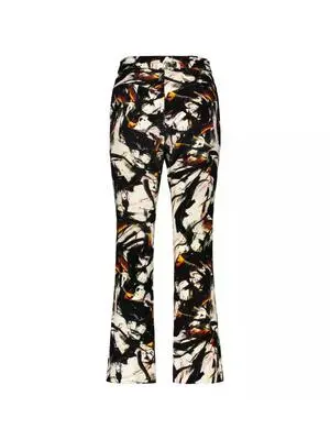 ELLERY Abstract Print Trousers - Black
