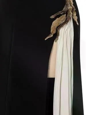 MARMAR HALIM Embellished Pleated Maxi Dress