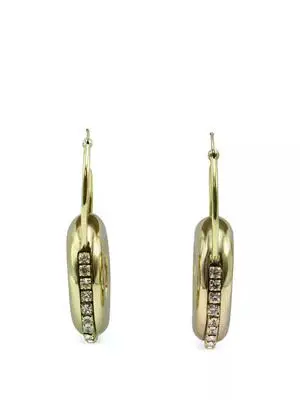 ELLERY Crystal Embellished Hoop Earrings