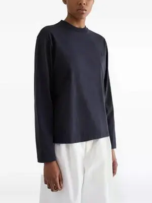 JIL SANDER Monogram-embroidered Long-sleeve T-shirt