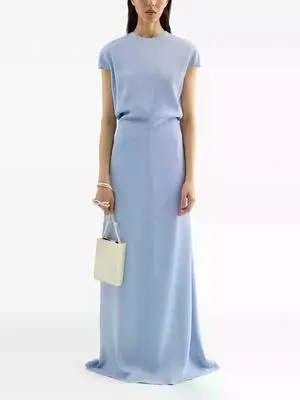 JIL SANDER Cut-out Satin Dress