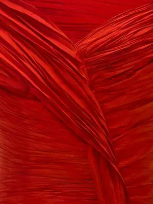 MARMAR HALIM Plissé Effect Off-the-shoulder Mermaid Gown