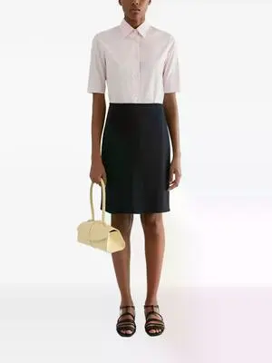 JIL SANDER Embroidered Poplin Shirt - Pink