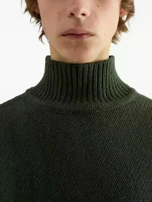JIL SANDER Chunky Knit High Neck Sweater