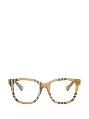 Burberry Check-pattern Square-frame Eyeglasses
