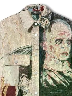 Amiri Tapestry Blood 38' Jacket - Neutrals