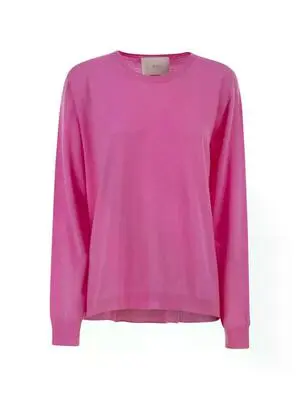 VANISÈ Cashmere Crew-neck Sweater - Pink