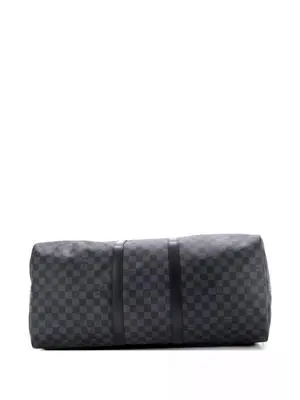 LOUIS VUITTON Keepall Bandouliere 55 Travel Bag - Black