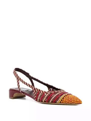 Gabriela Hearst Perro Braided Slingback Pumps