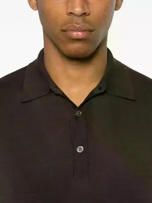 HOSIO Short-sleeve Knitted Polo Shirt