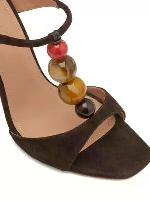 MALONE SOULIERS Leia Bead-embellished Sandals