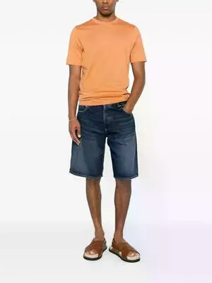 ICON DENIM LOS ANGELES Star Embroidered Shorts