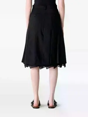 Sacai Pleated Midi Skirt