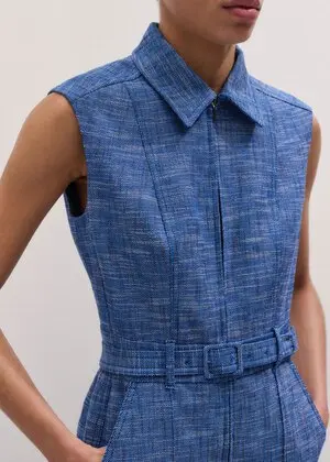 ME+EM Wide Leg Cropped Jumpsuit