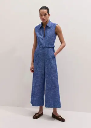 ME+EM Wide Leg Cropped Jumpsuit