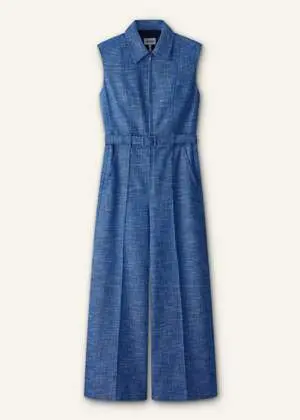 ME+EM Wide Leg Cropped Jumpsuit