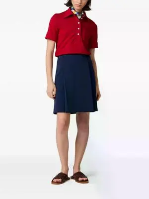 Miu Miu Embroidered Point Collar Top