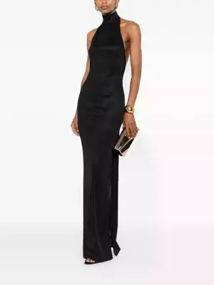 Andamane The Attico Halterneck Backless Maxi Dress