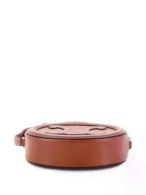 Celine Triomphe Oval Leather Mini Crossbody Bag